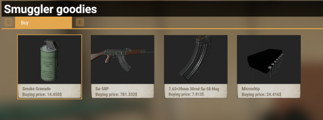 File:HideoutStore Smugglers items.png - Team-ELAN | Wiki